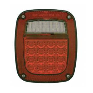 39353B | STOP RENEGADO 16 + 22 LED ROJO BLANCO PRISMATICO UNIVERSAL ...